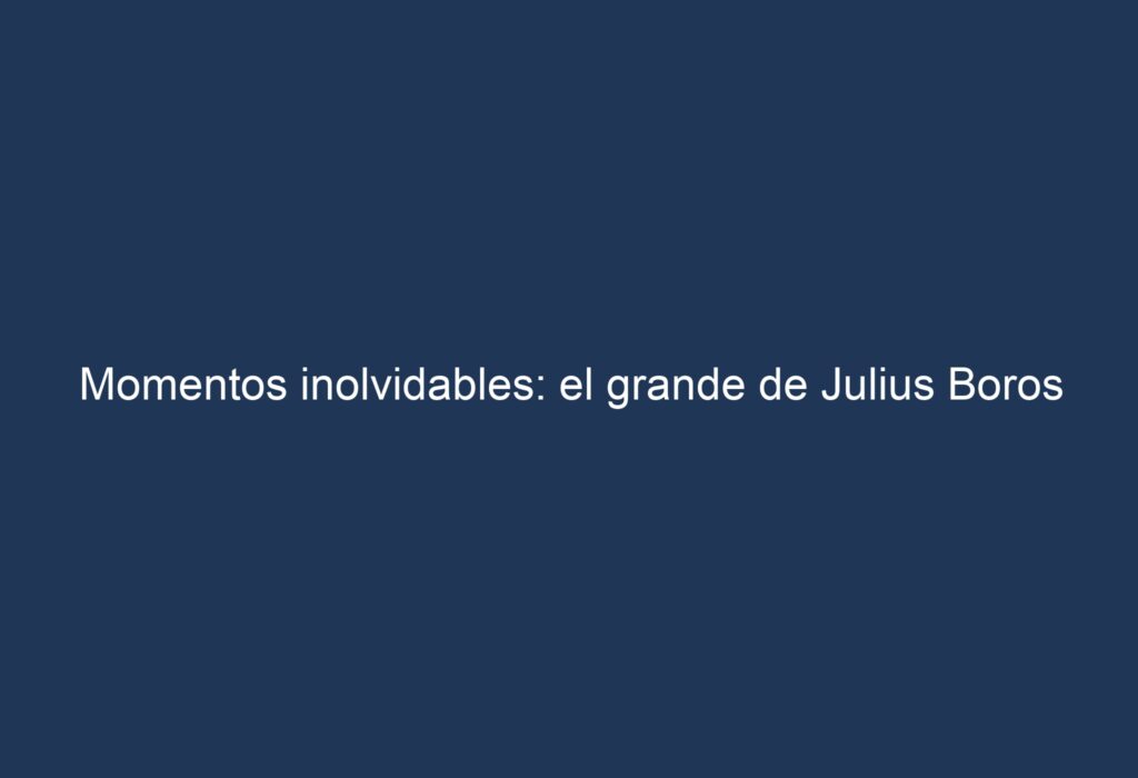 Unforgettable moments: the great Julius Boros at 48 years of age ...